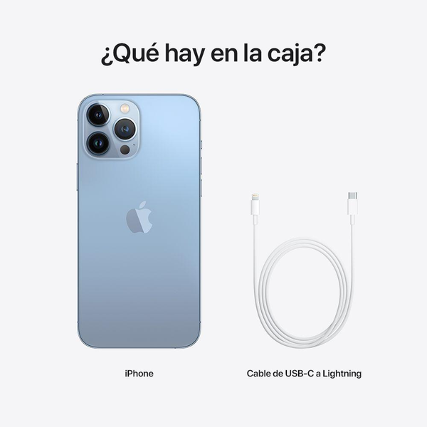 Celular iPhone 13 Pro de 128GB color sierra blue