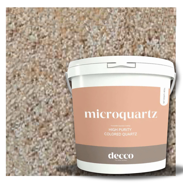 Acabado arquitectónico Microquarzo Coconut para pisos y paredes 5gl